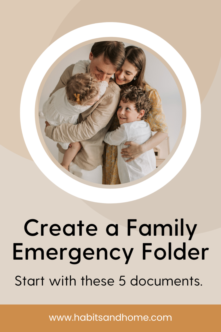 5 Steps to Create a Family Emergency Folder