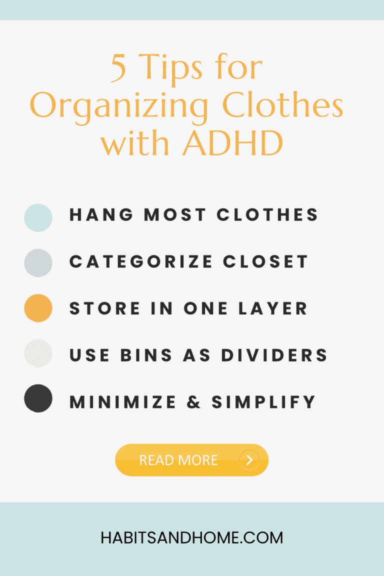 5 Tips for Organizing Your Clothes with ADHD