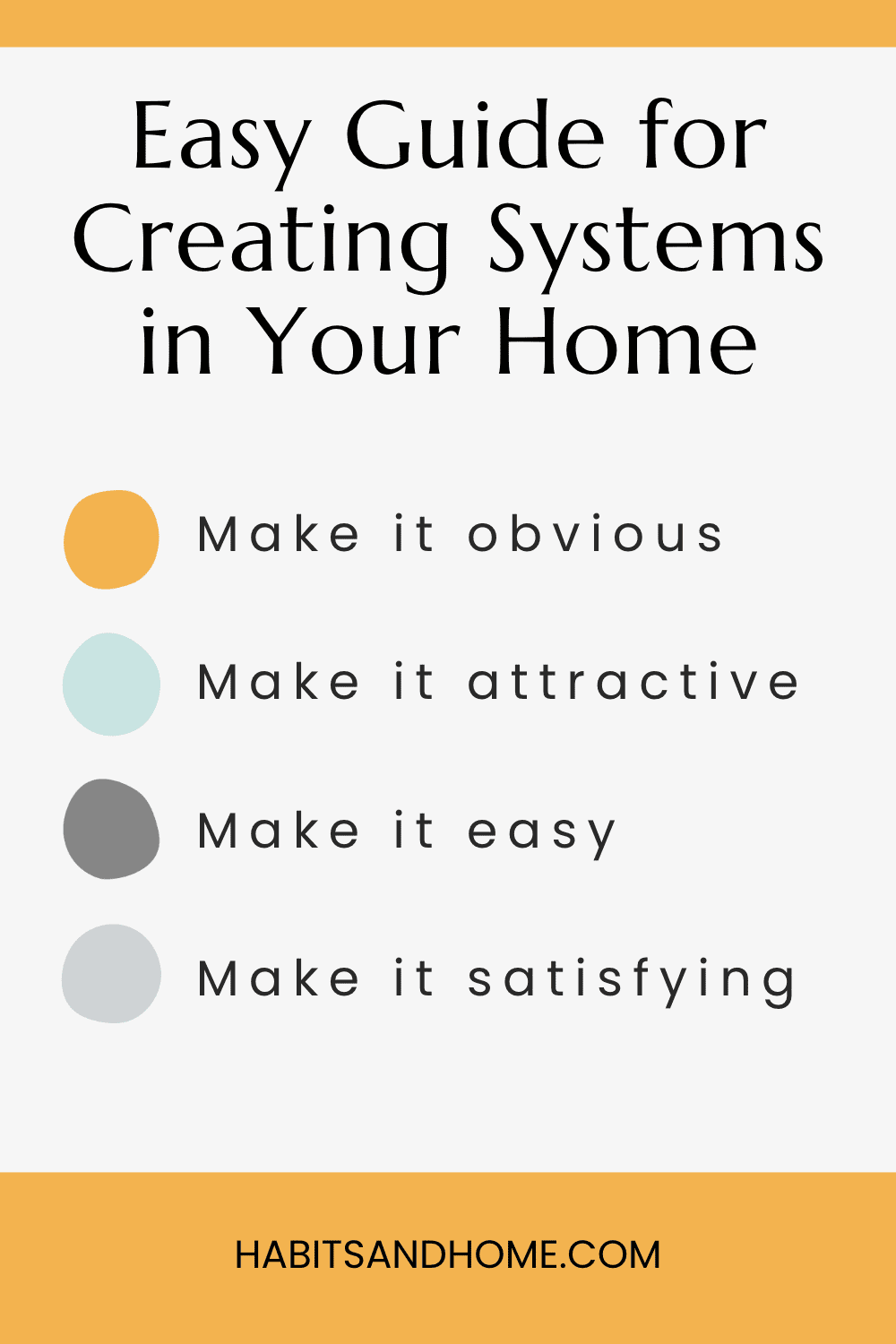 Easy Guide for Creating Systems to Manage Your Home Better