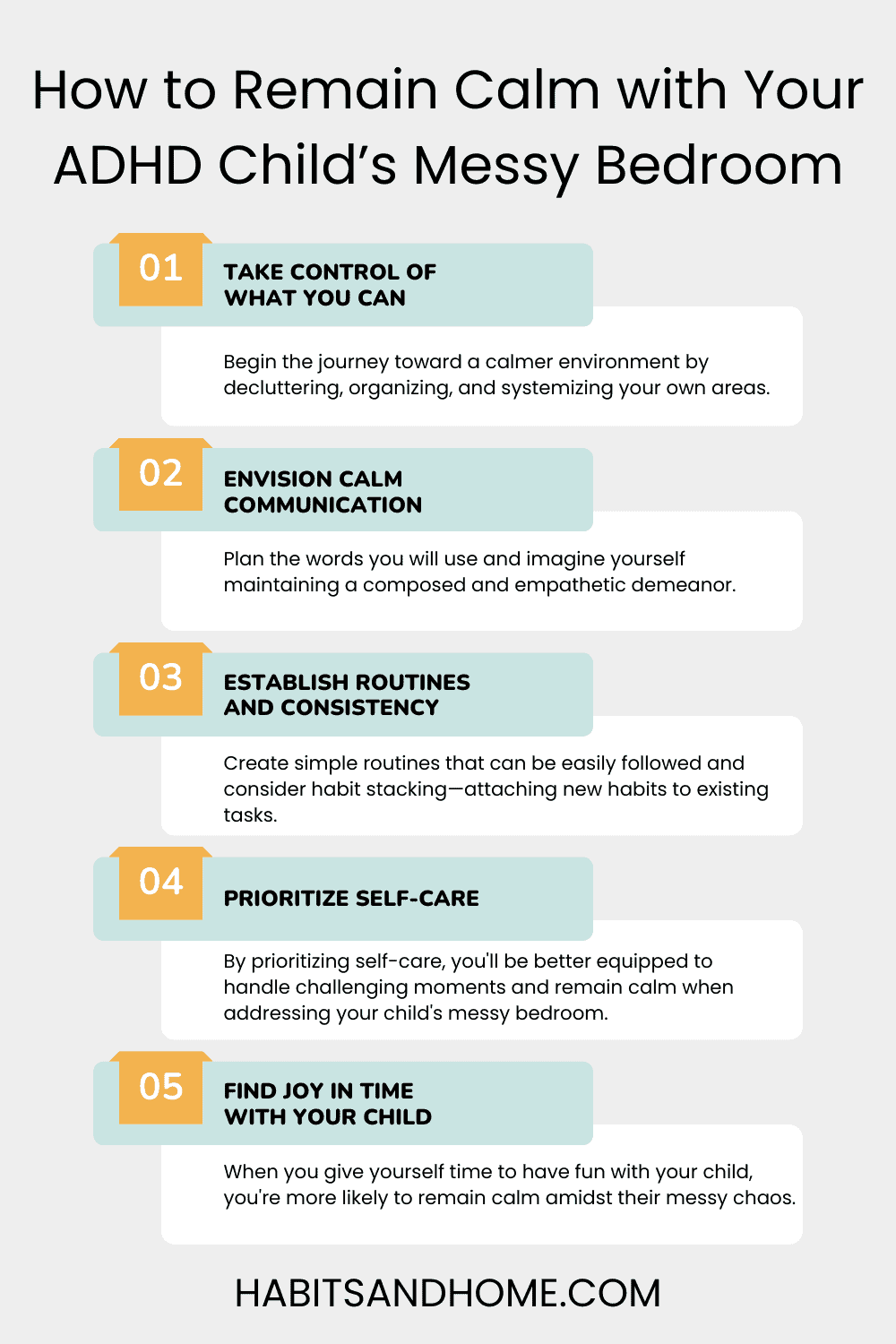 How To Remain Calm with Your ADHD Child’s Messy Bedroom